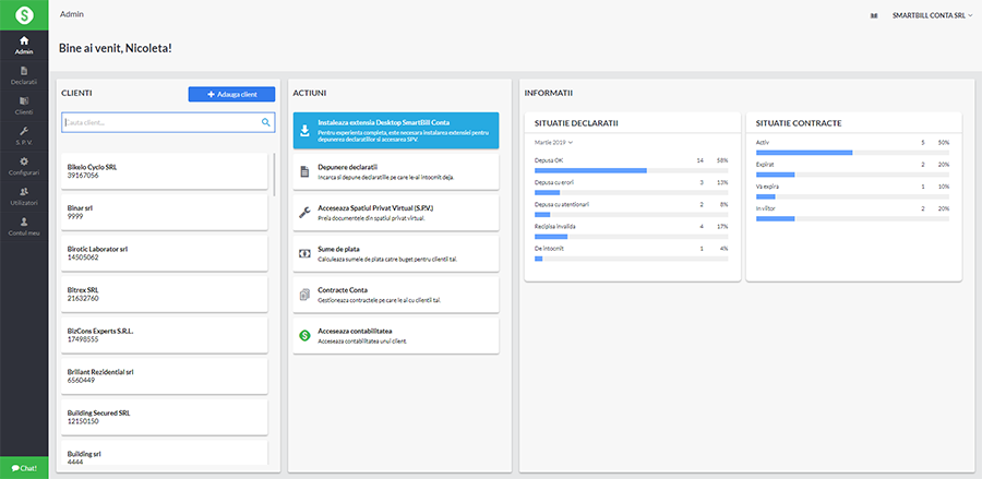 Program Contabilitate | SmartBill