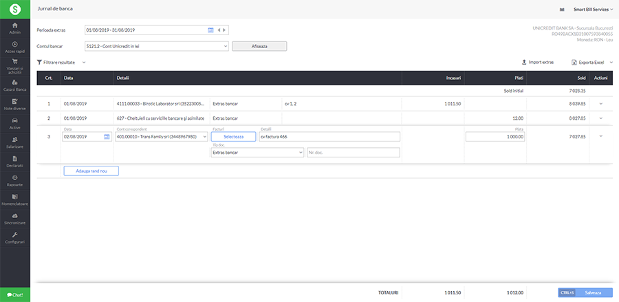 Program Contabilitate | SmartBill
