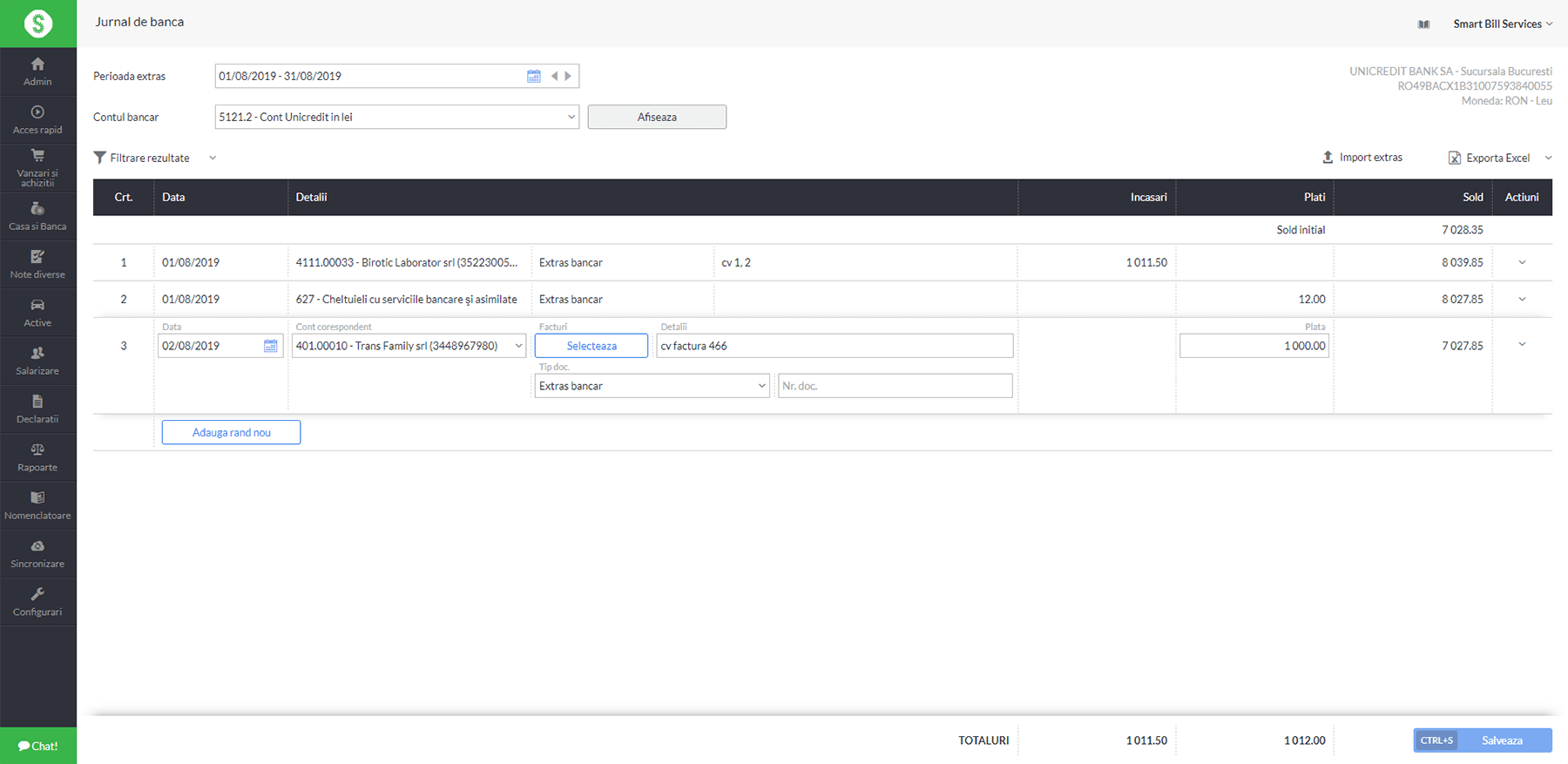 Program Contabilitate | SmartBill
