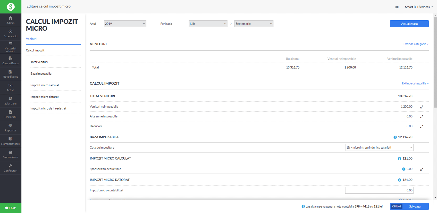 Program Contabilitate | SmartBill